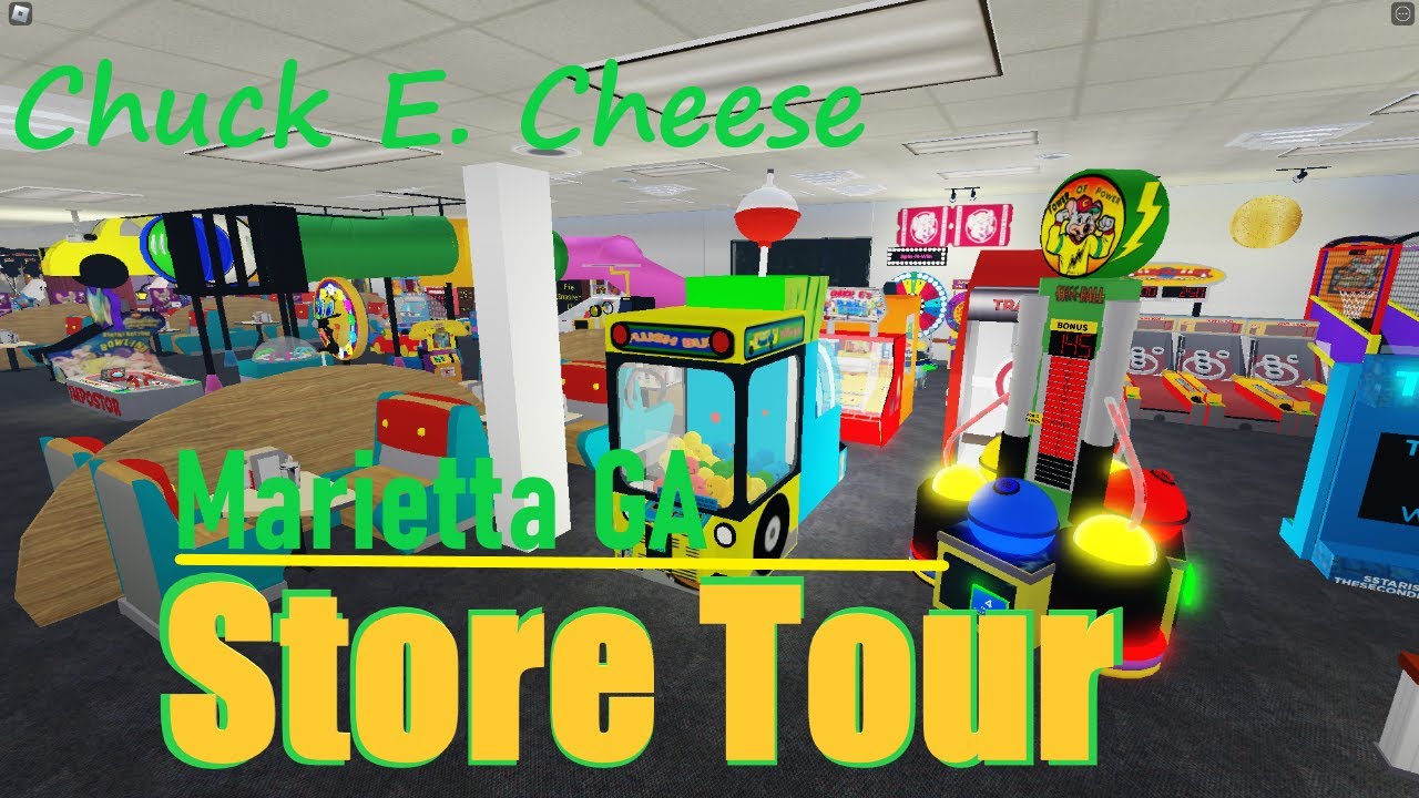 Roblox Chuck E Cheese Marietta Ga Store Tour Youtube