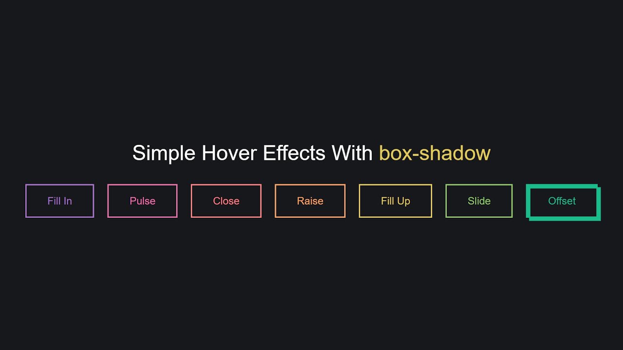 Box Shadow Css Button Hover At Corrine Fitzpatrick Blog