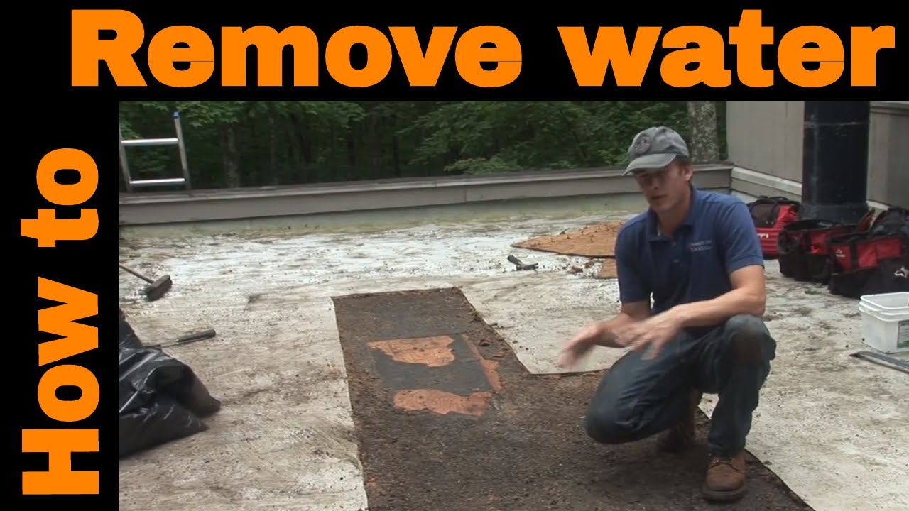How To Remove Water From A Flat Roof Bergstrom Industries