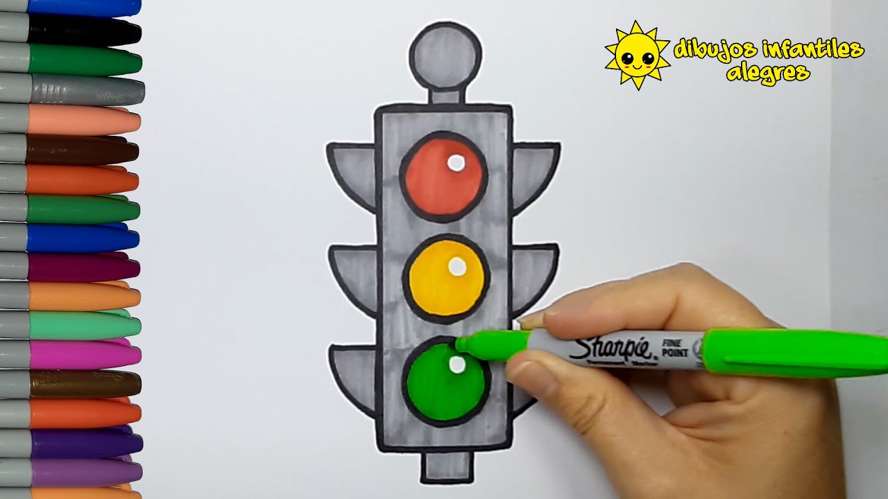 Como Dibujar Un Semгѓforo рџљ Fгўcil Paso A Paso Aprende Ya Las Seг Ales