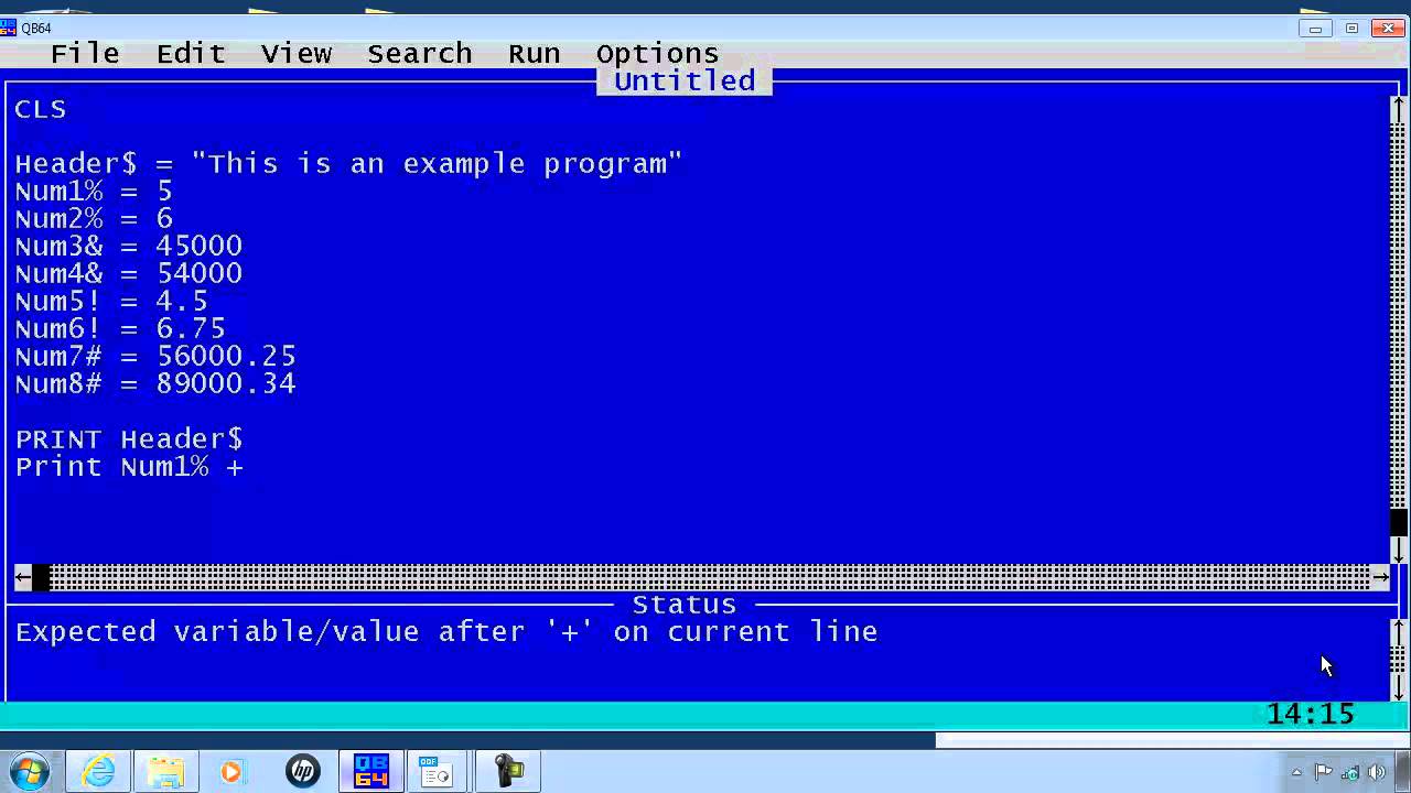 Example Programs In Qbasic Gadgetsmanager