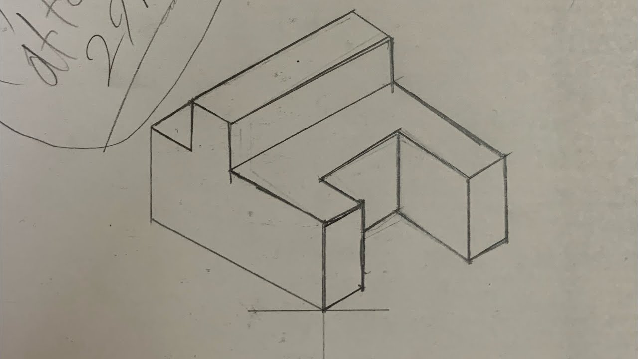 3d Isometric Drawing Part 2 Youtube