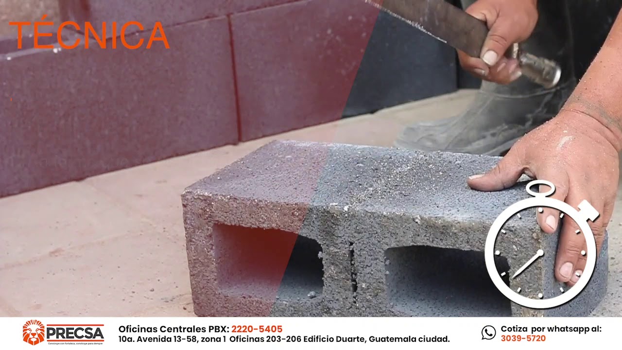Cómo Cortar Un Block Precsa Materiales Prefabricados Youtube
