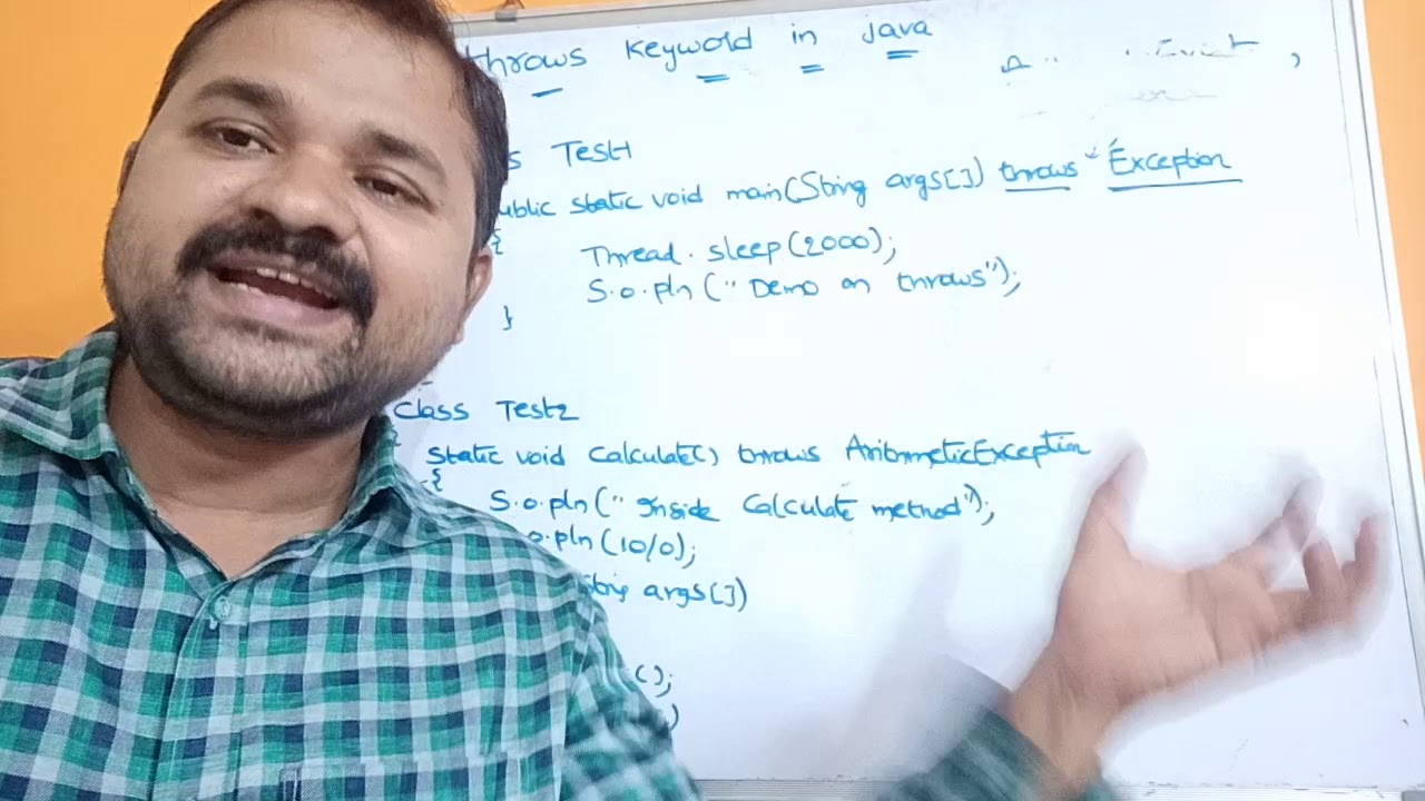 Throws Keyword In Java Programming Youtube
