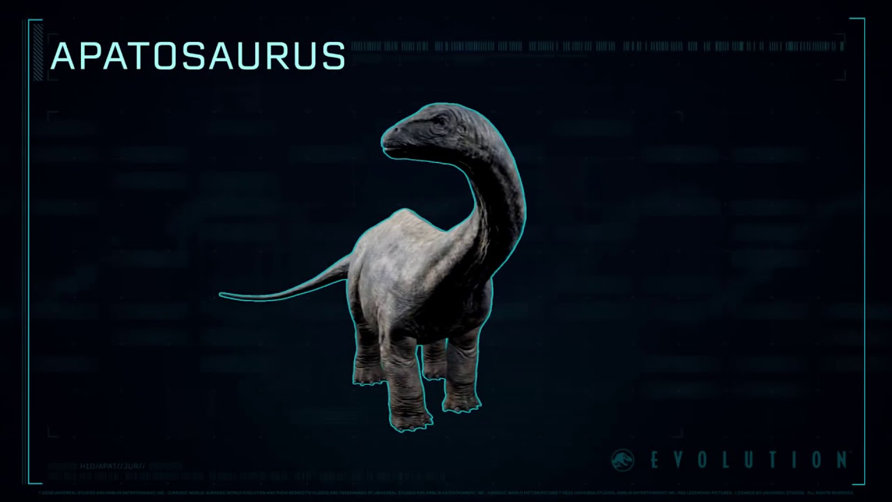 Jurassic World Evolution Species Profile Apatosaurus Youtube