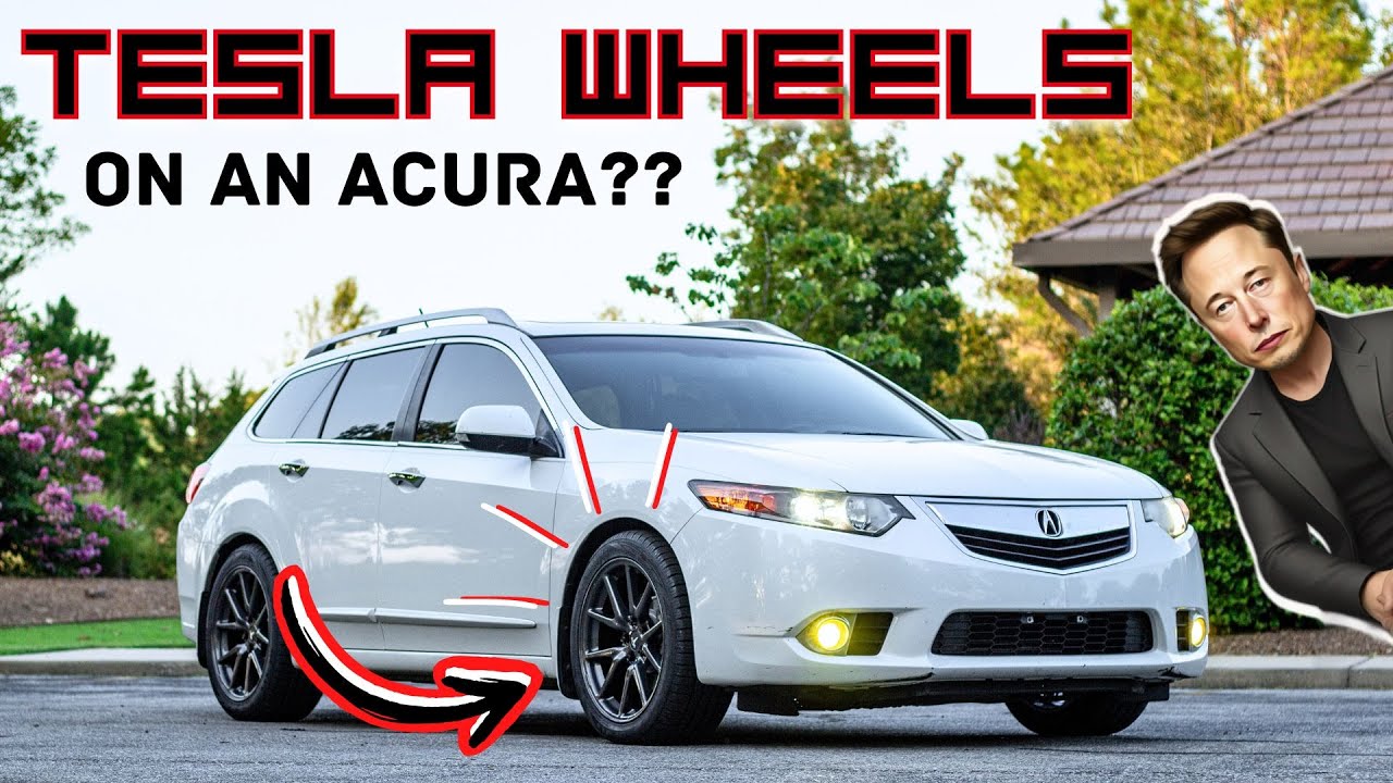 I Put Tesla Wheels On My Wife S Acura Tsx Sport Wagon Perfect Fit