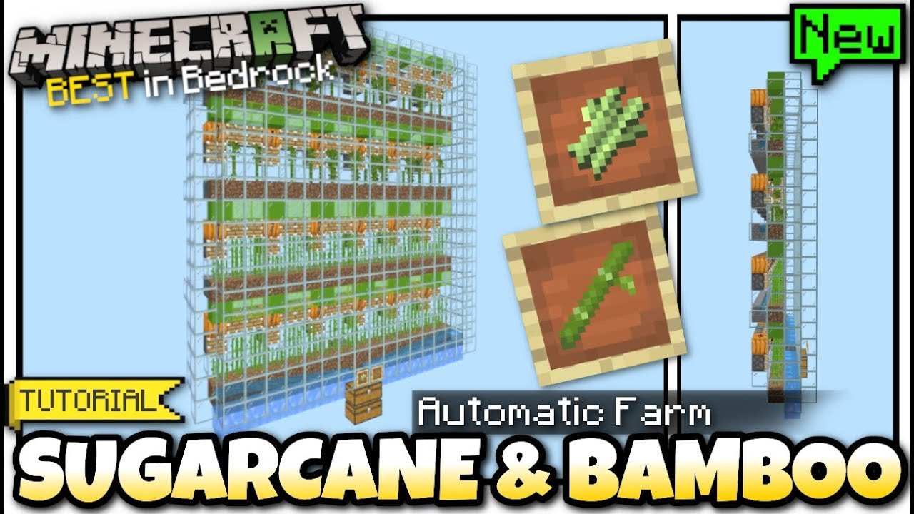 Minecraft Bedrock Sugarcane Bamboo Farm рџљњautomaticрџљњ Tutorial Ps4