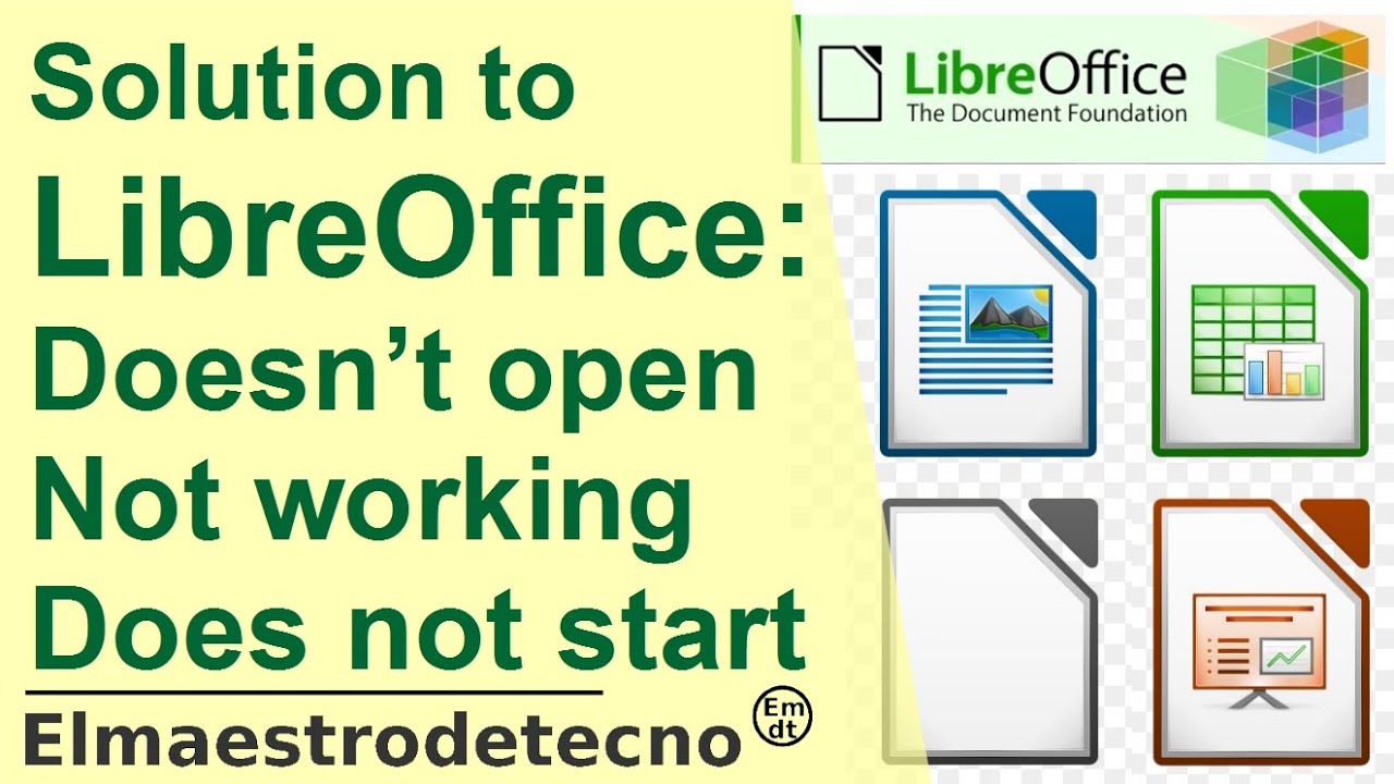 Solution Libreoffice Doesn T Open Does Not Start Is Not Working