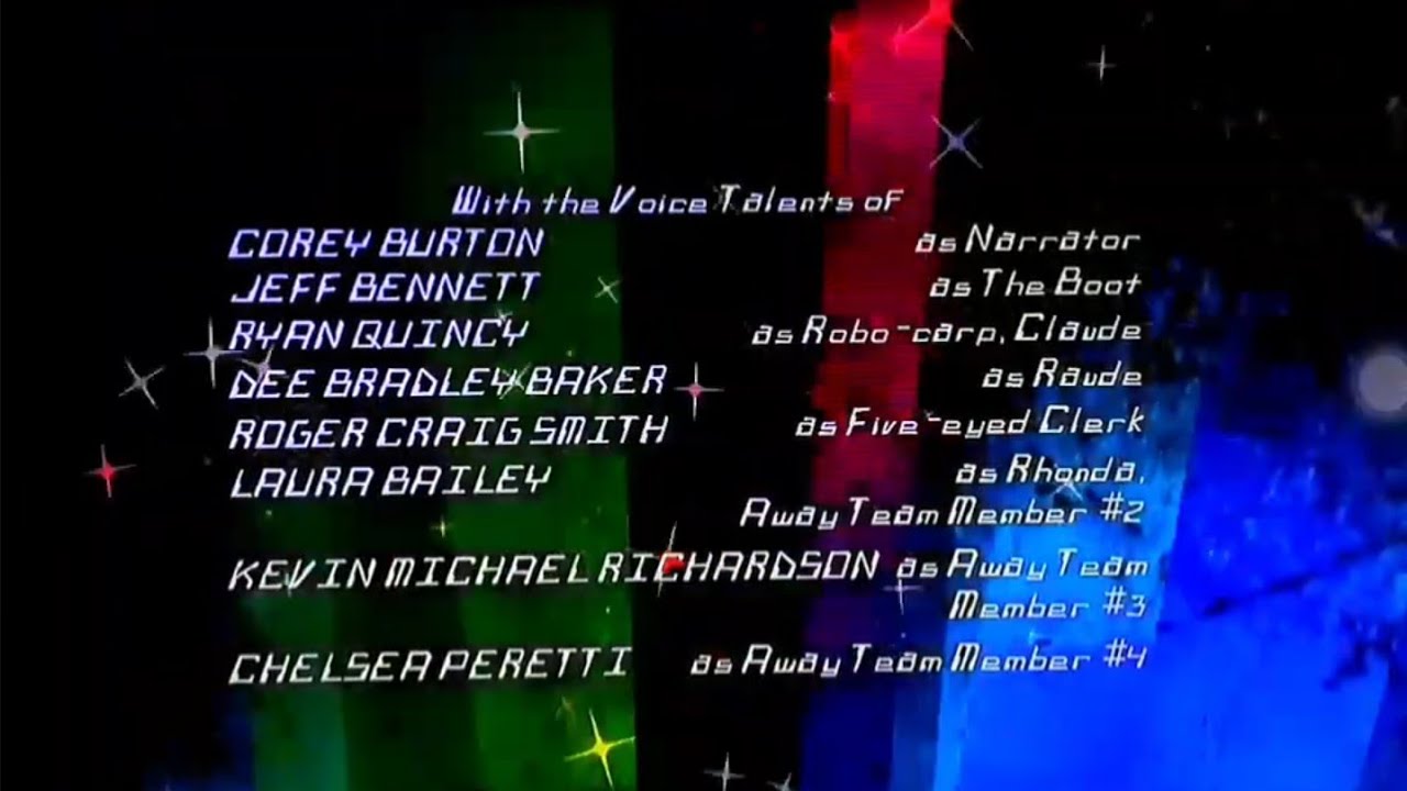 Megas Xlr In Future Worm Style English End Credits Jennifer Hamburg