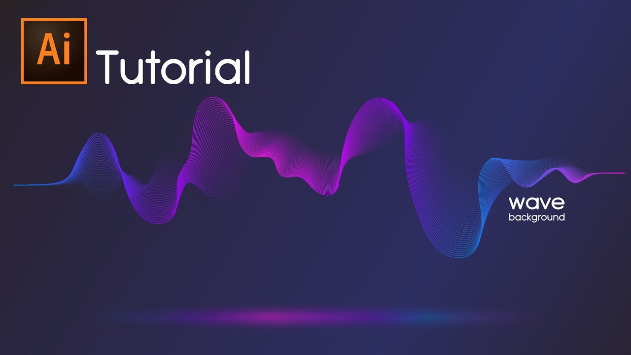 Adobe Illustrator Wave Background Tutorial Youtube