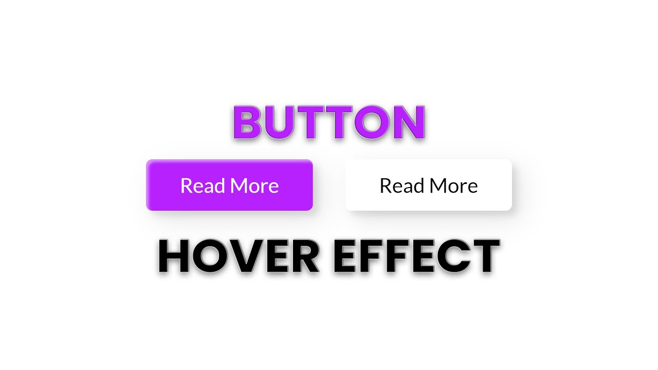 Buttons Hover Effect Using Html Css Youtube