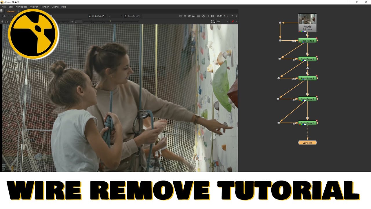 Nuke Tutorial Wire Remove Youtube