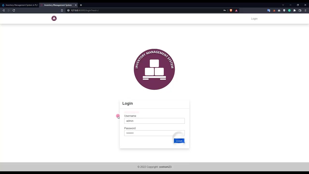 Inventory Management System In Python Using Django Demo Youtube