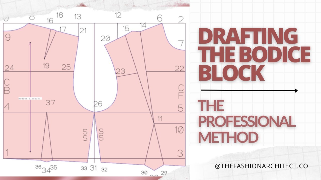 How To Draft A Bodice Block Pattern Like A Pro Patternmaking