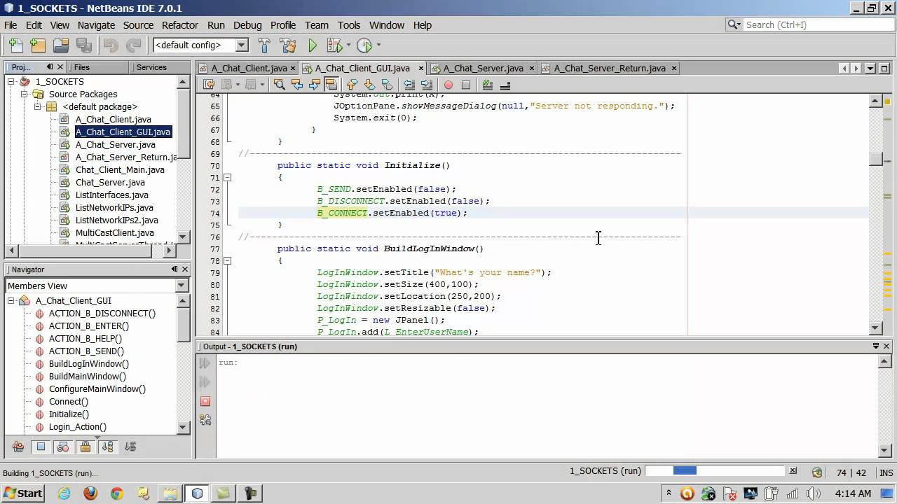 Java Sockets Coding A Client Server Chat Room 2 Of 3 Youtube