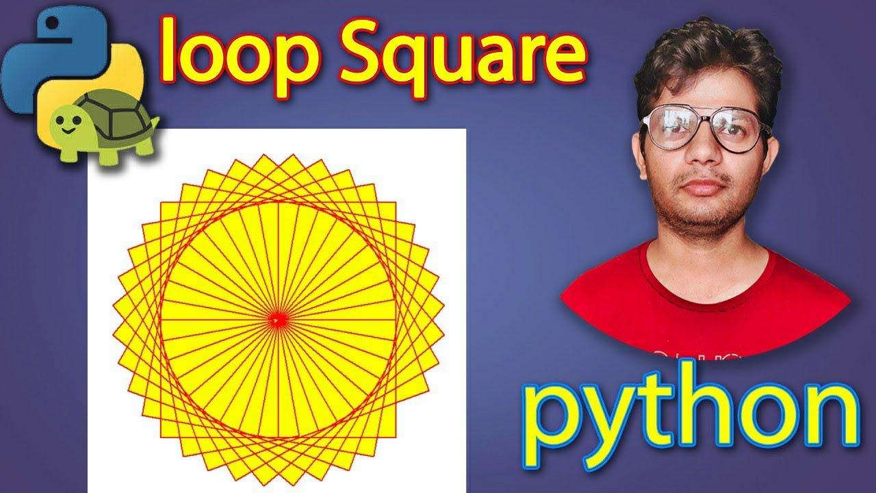Loop Square In Turtle Python Youtube