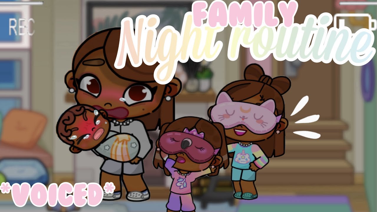 Family Night Routine рџ With Voice Avatar World Roleplay Youtube