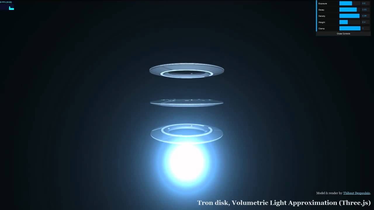 Three Js Volumetric Light Approximation Godrays Webgl Youtube
