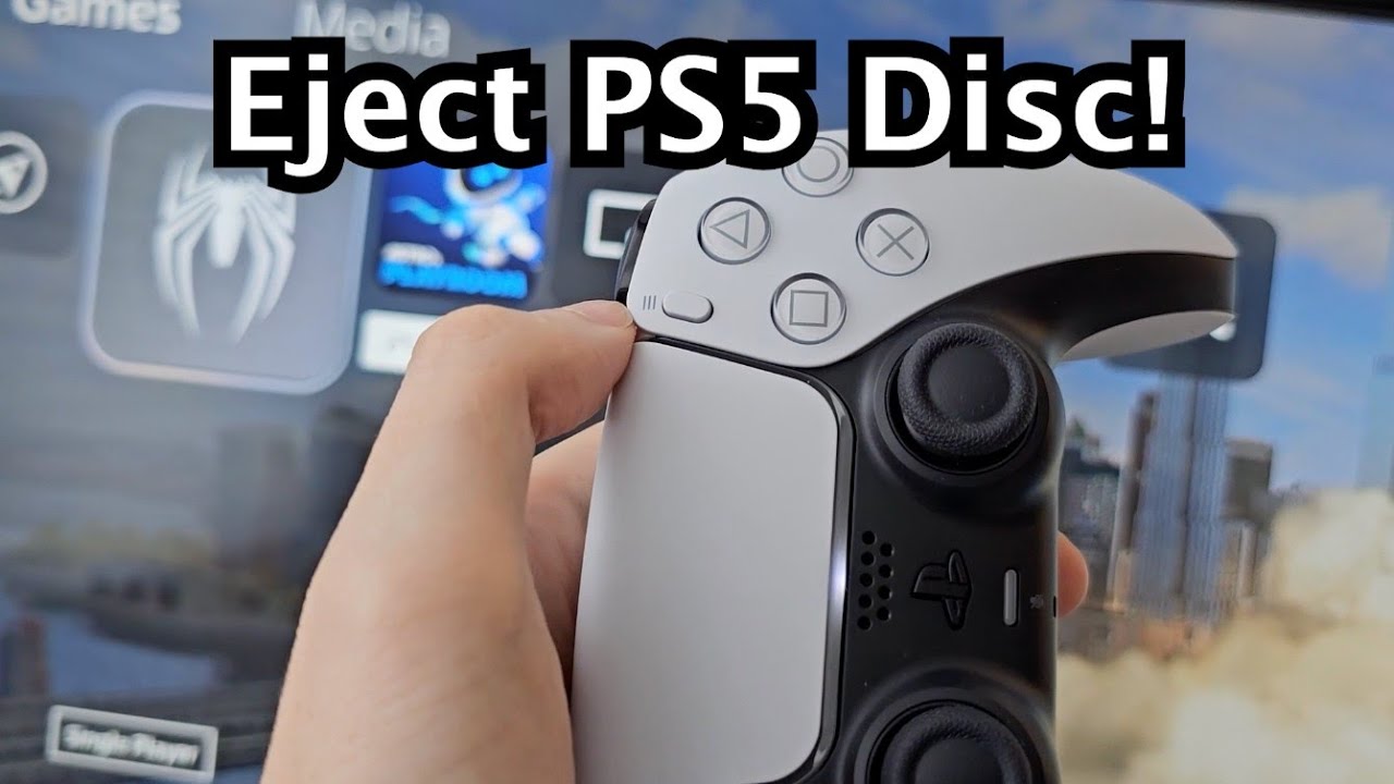 Ps5 Ps5 Slim How To Eject Disc With Controller Youtube