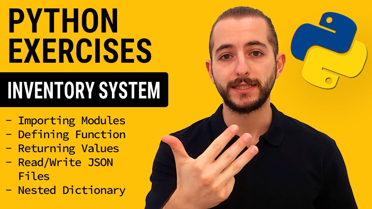 Python Exercise Full Inventory System In Python Beginner Level