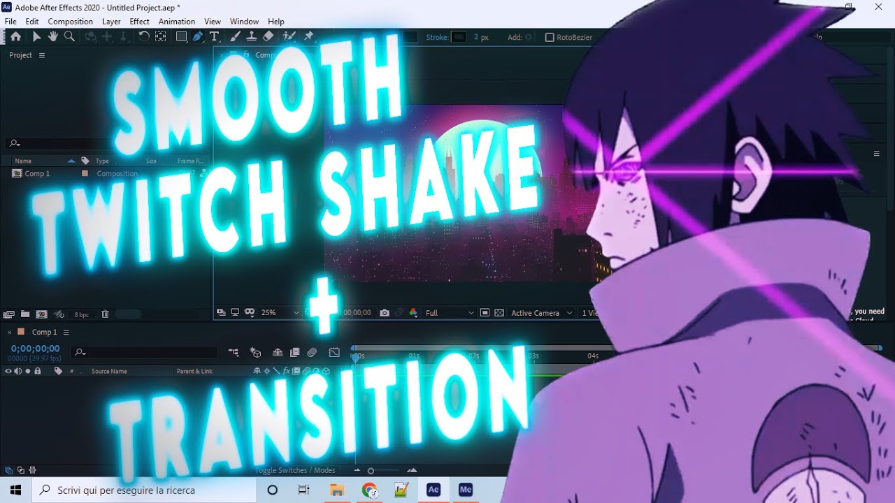 Smooth Twitch Shake Transitionрџњ After Effects Amv Tutorial Youtube