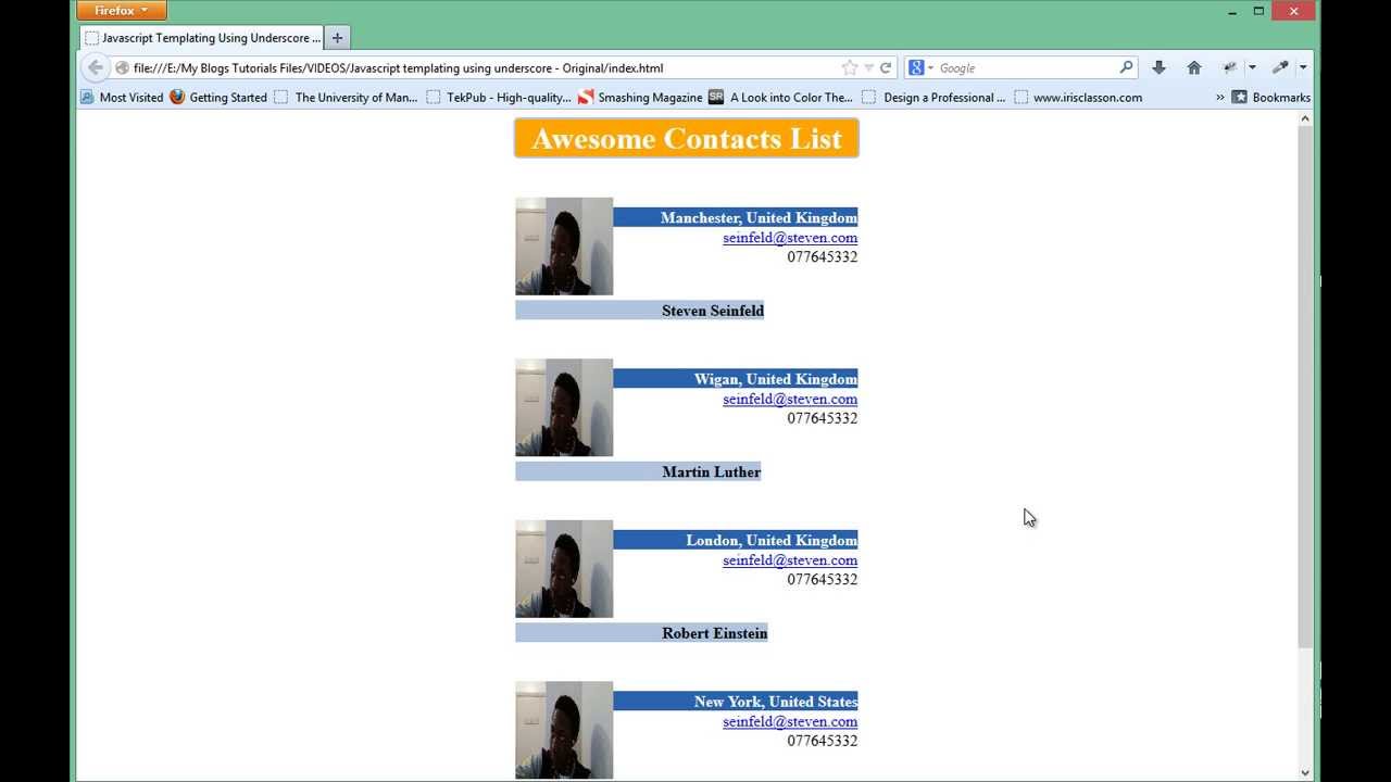 1 Javascript Templating Introduction To Javascript Templating Youtube