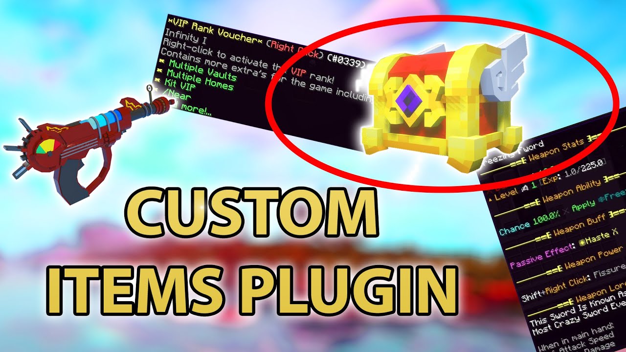 Custom Items Plugin Minecraft Youtube