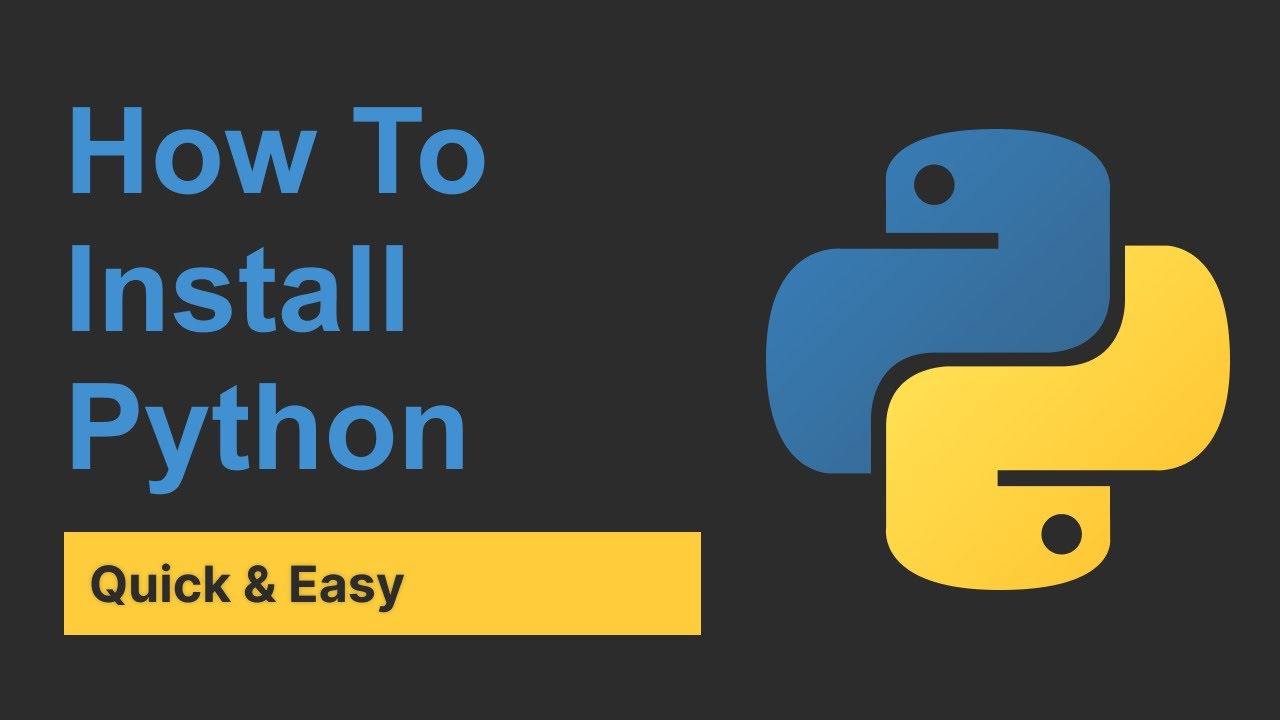 How To Install Python Youtube