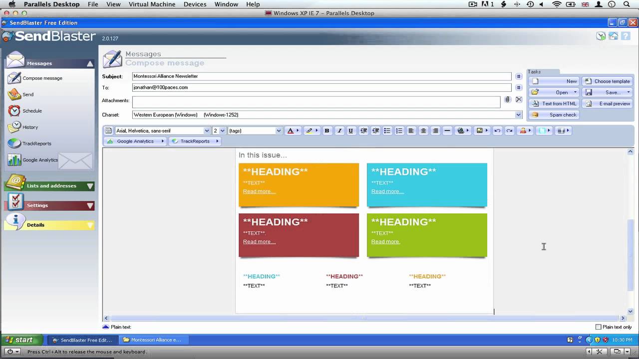 Sendblaster Template Setup Youtube