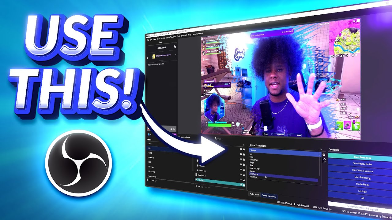 Obs Studio Tutorial All The Transitions Youtube