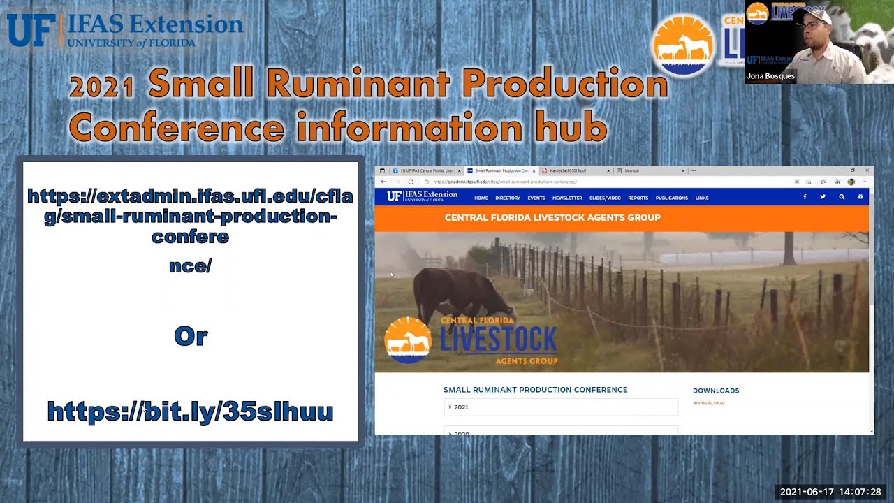 2021 Small Ruminant Production Conference Session 3 Youtube