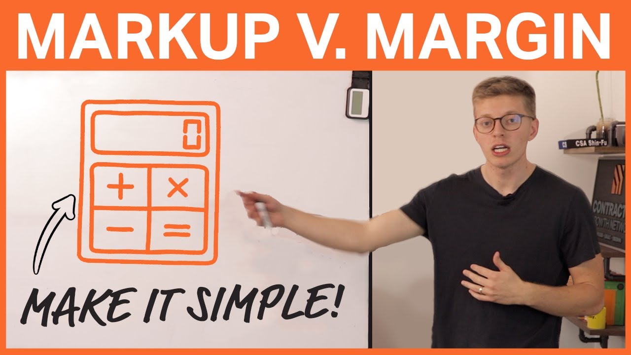 Contractor Markup V Margin Simply Explained Free Calculator Youtube