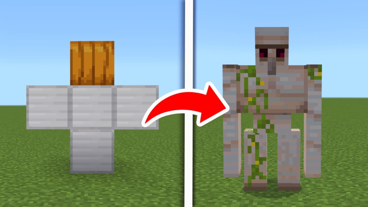 How To Make Iron Golem In Minecraft Pe