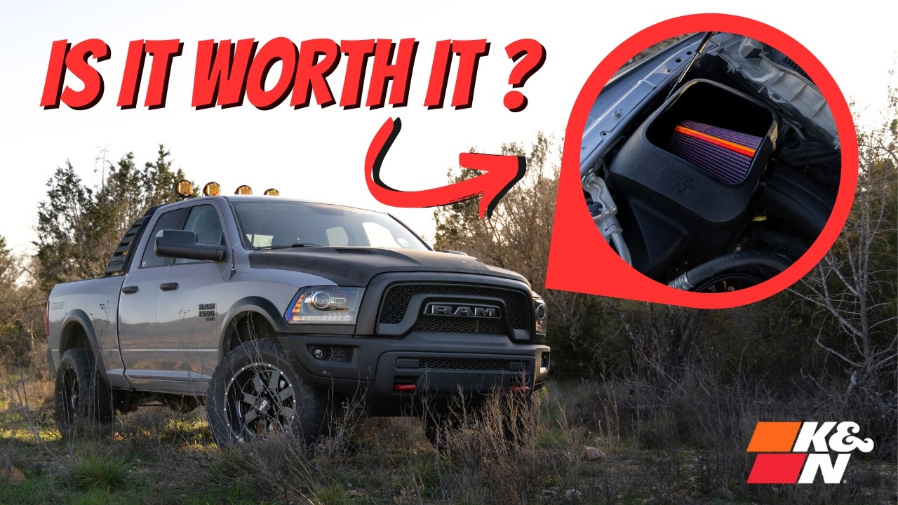 Installing The New K N Next Gen Cold Air Intake On My V6 Ram 1500 Youtube