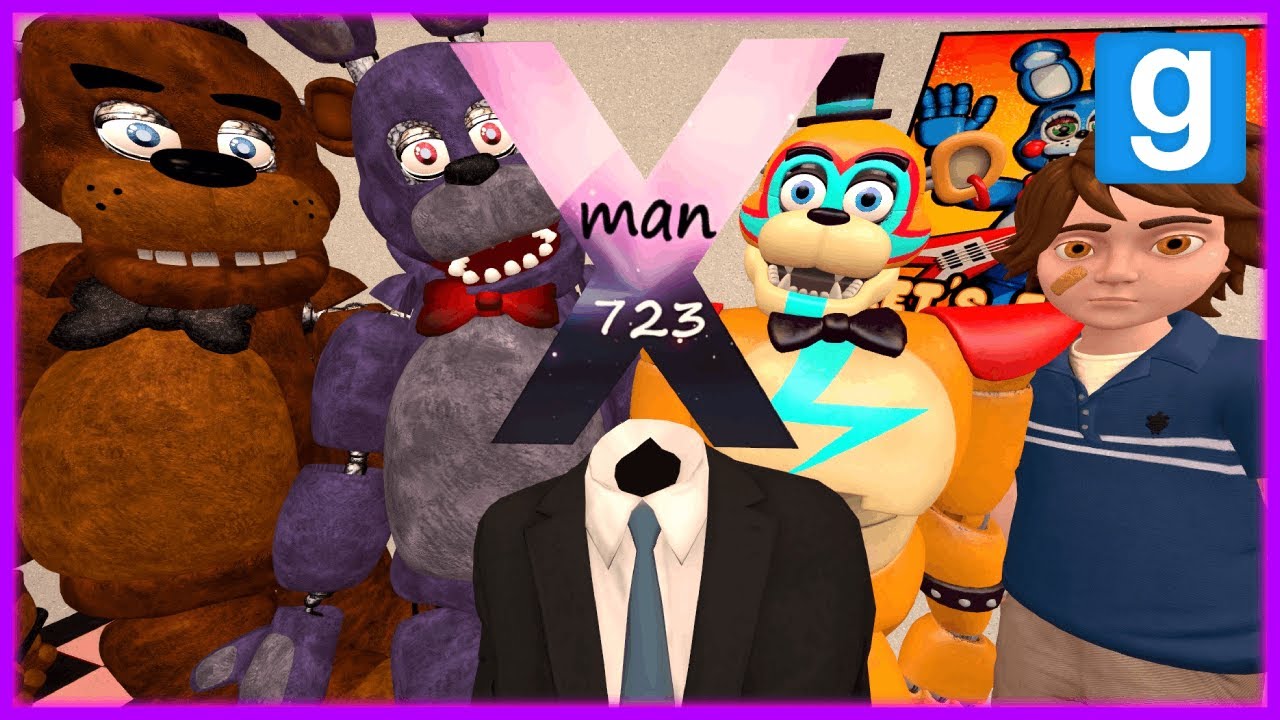 Gmod Fnaf Xman 723 Meets Fnaf Animatronics Youtube