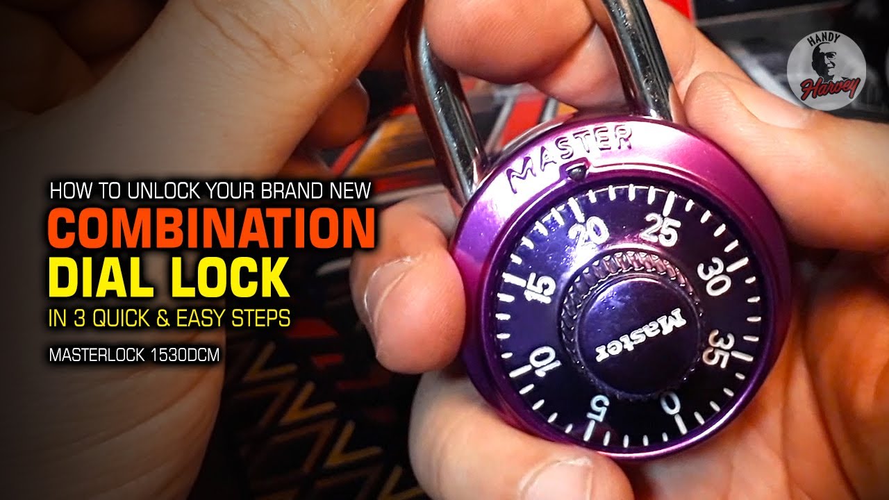 How To Open Master Lock Dial Combination Padlock Unboxing Review