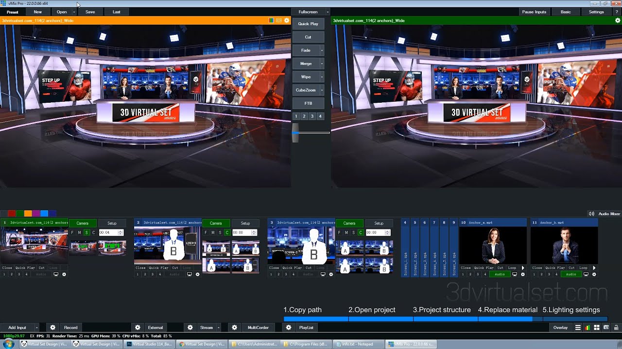 Video Tutorial Virtual Studio 114 For Vmix Youtube
