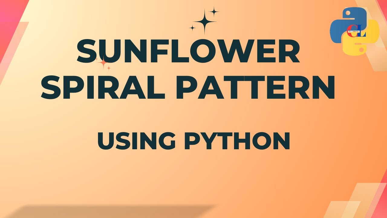 Sunflower Spiral Pattern Using Python Youtube