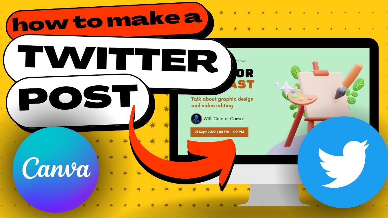 How To Create Awesome Twitter Posts Using Canva Free Templates Youtube