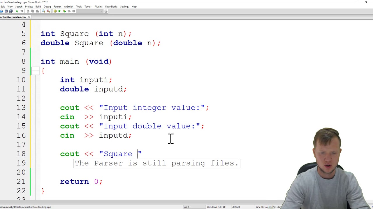 6 C Programming Function Overloading Youtube