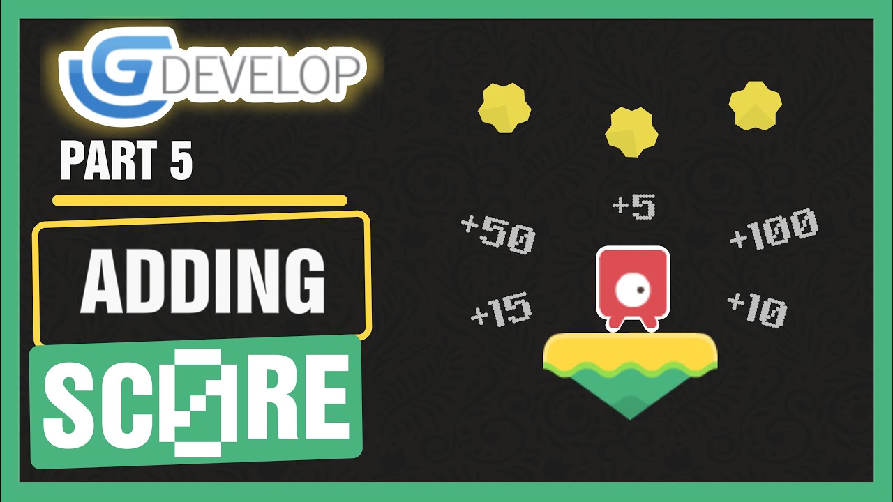5 Platformer Game Adding Score Gdevelop 5 Youtube