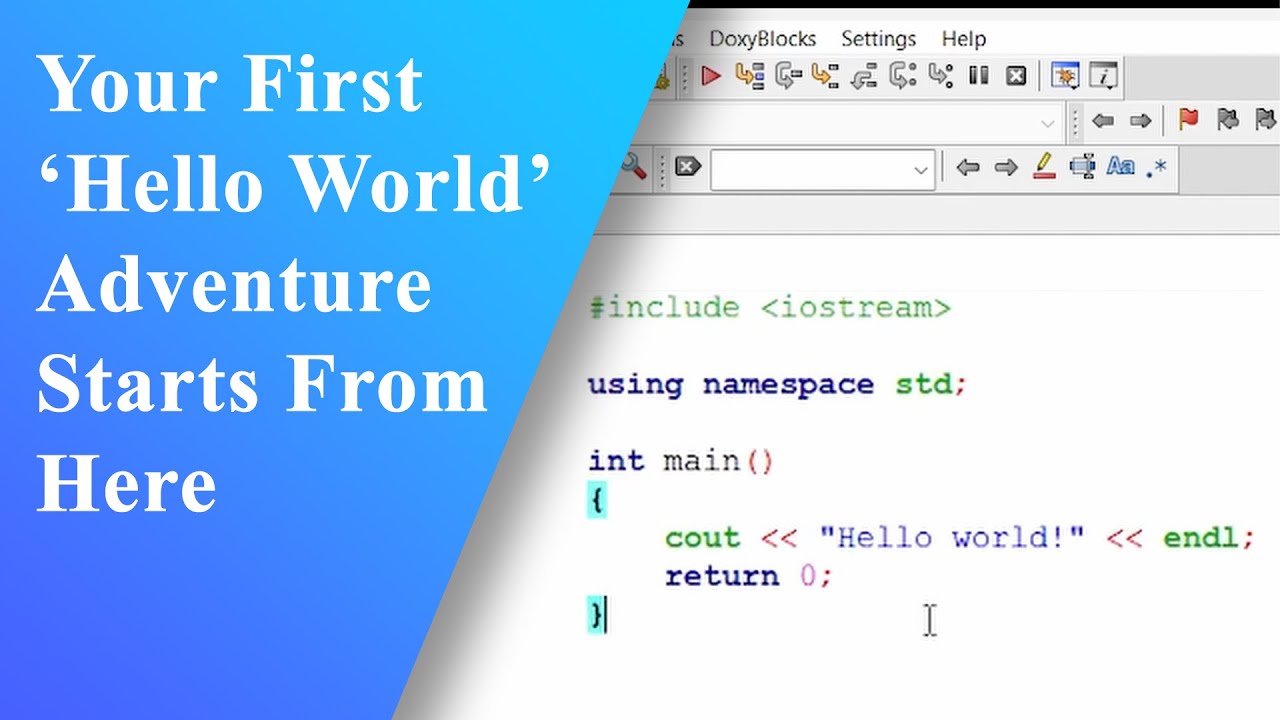 C Hello World Tutorial Your First Step To Coding Glory Youtube