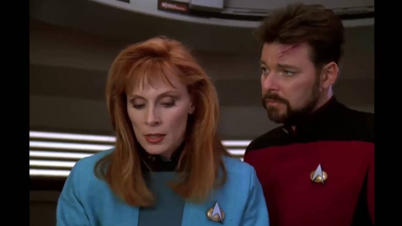 Dr Crusher Trying To Save Captain Picard Youtube