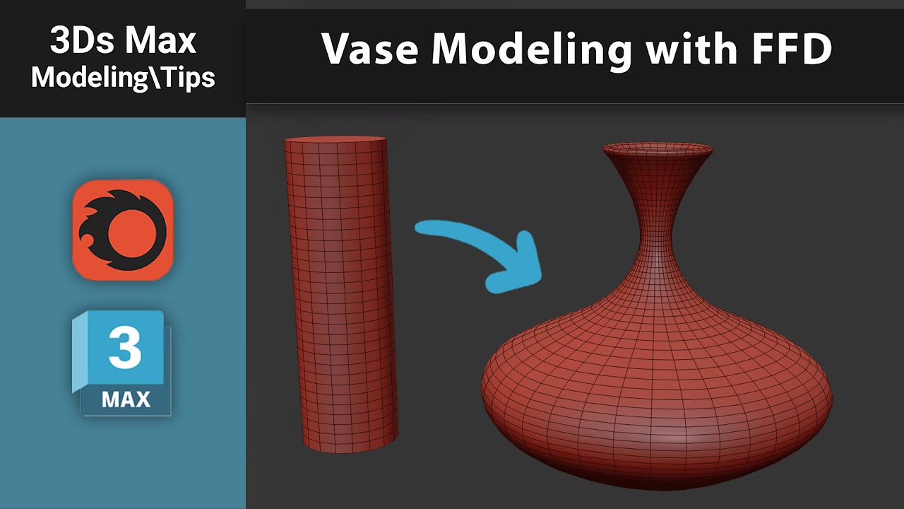 Create A Realistic 3d Vase In Minutes 3ds Max Ffd Workflow Youtube