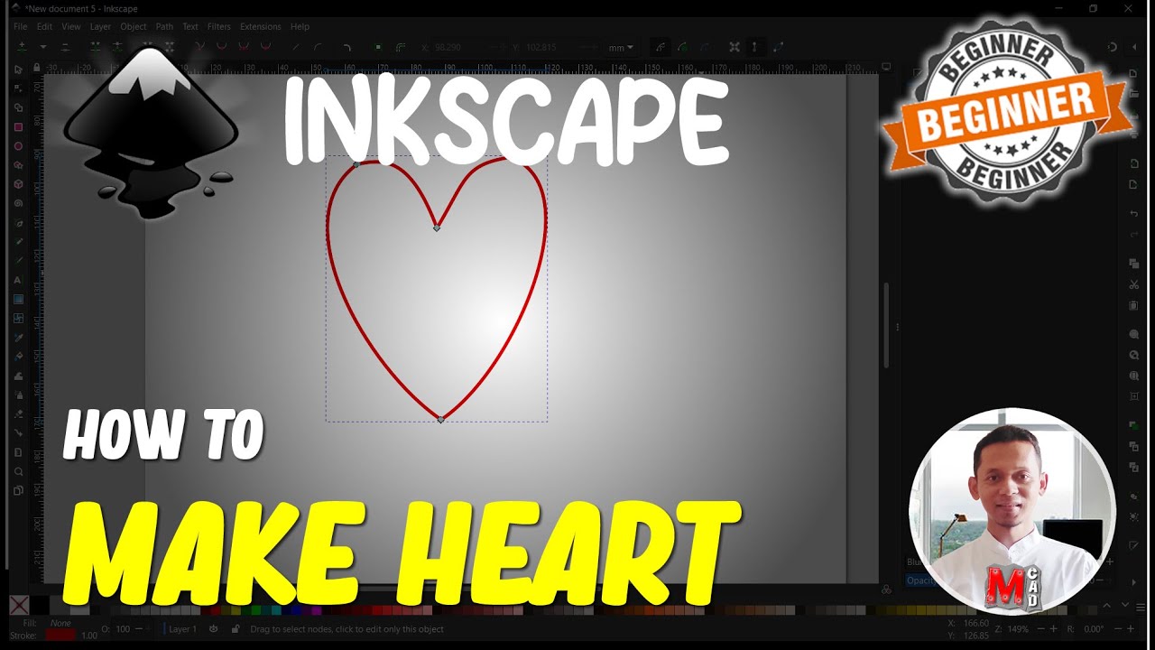 Inkscape How To Make Heart Youtube