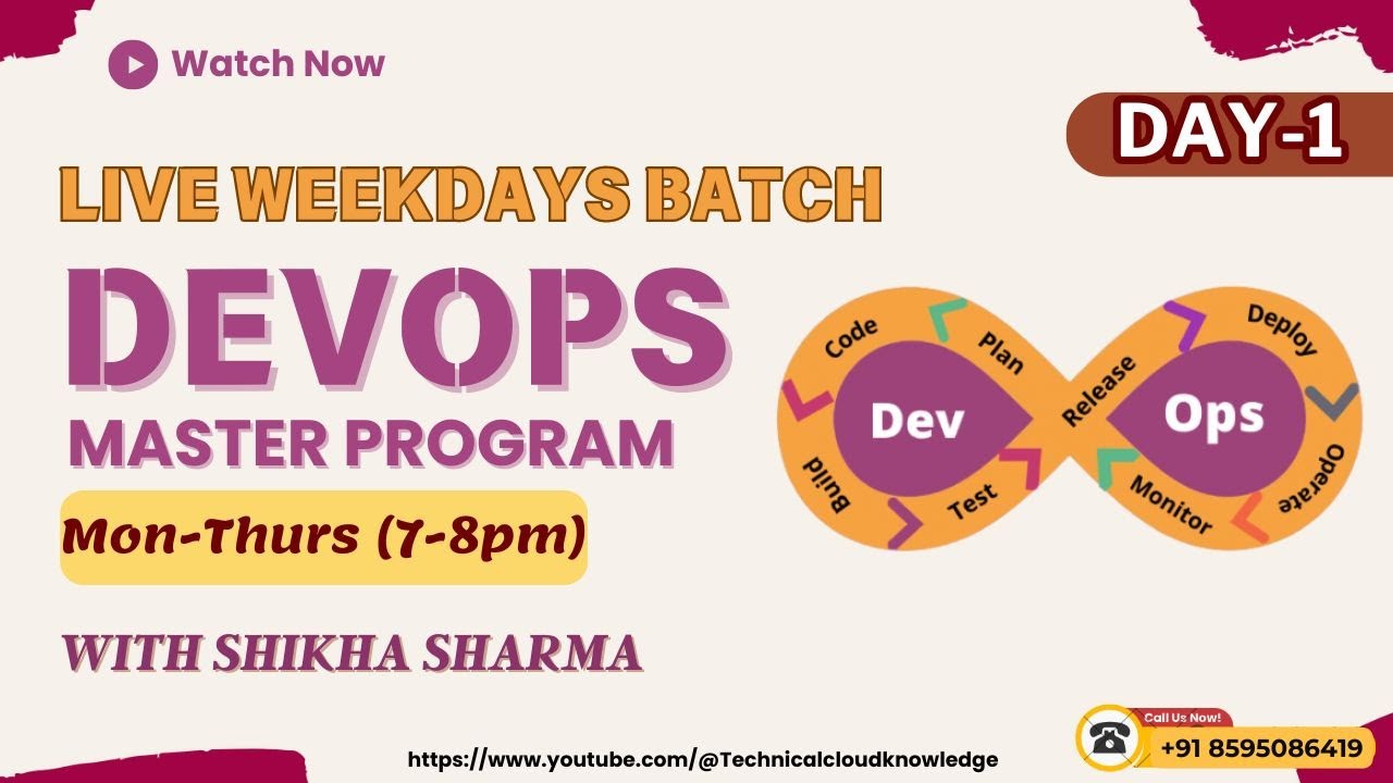Devops Master Program Live Weekdays Batch Live Training Session From