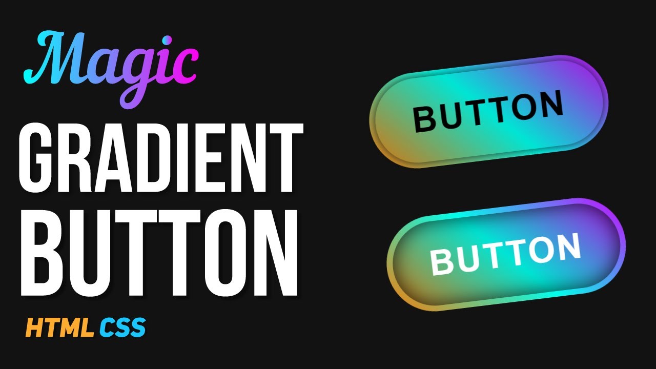 Gradient Button Html Css Youtube