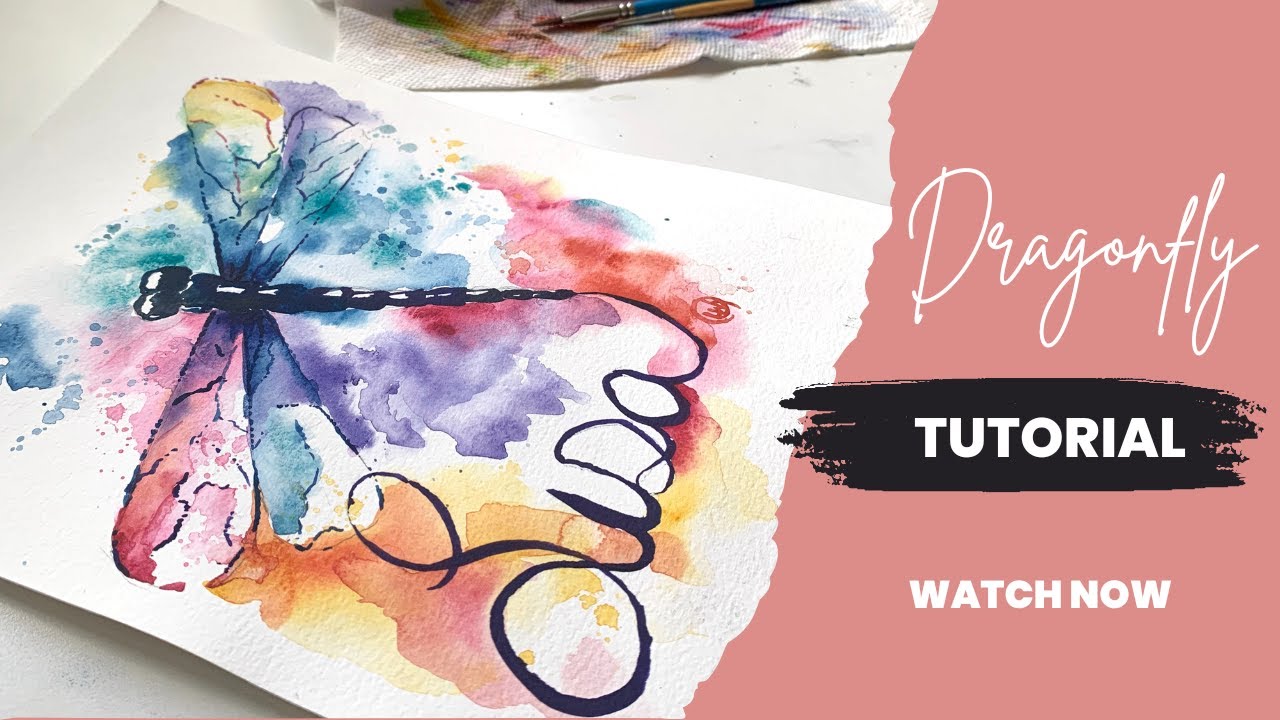 Dragonfly Watercolor Tutorial