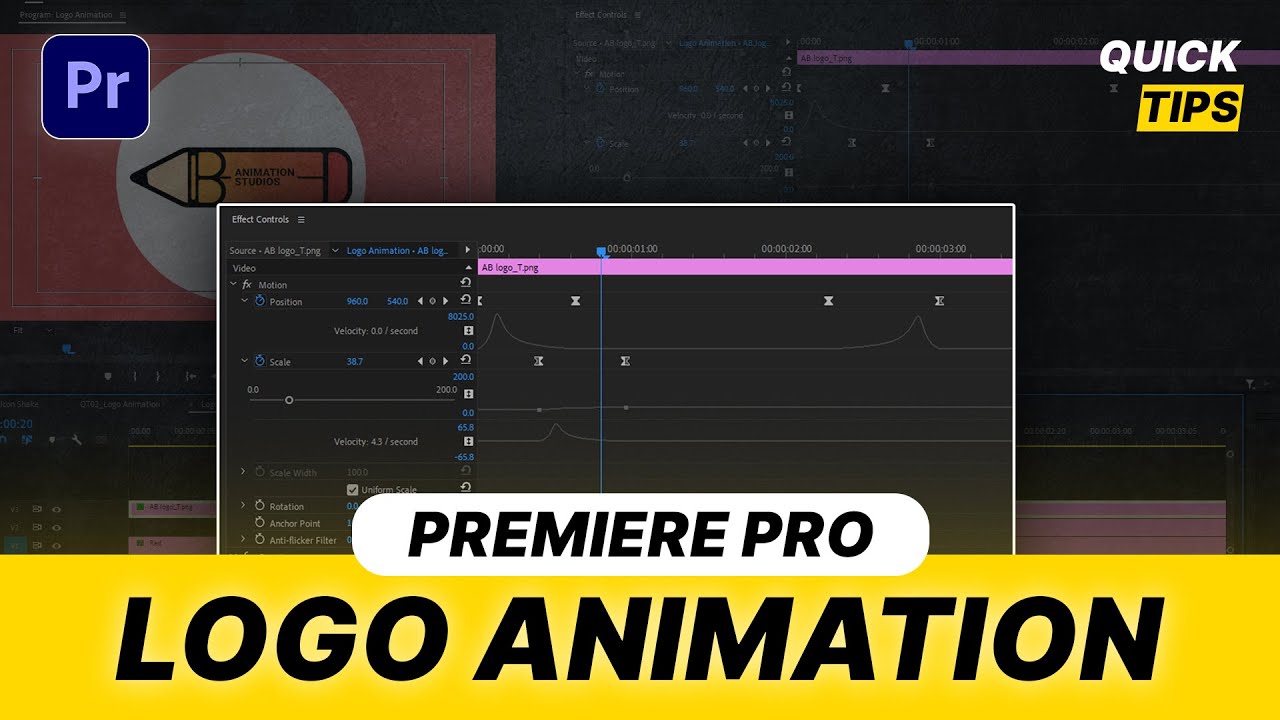How To Make Smooth Logo Animation Premiere Pro Tutorial Youtube