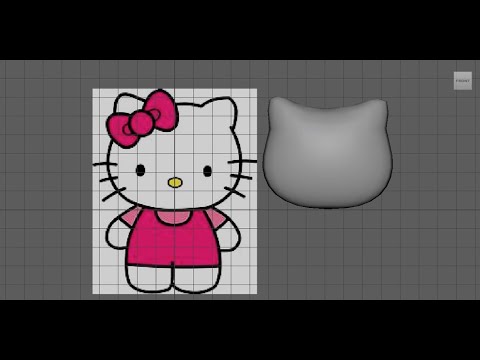 Maya 3d Hello Kitty Head Shape Youtube